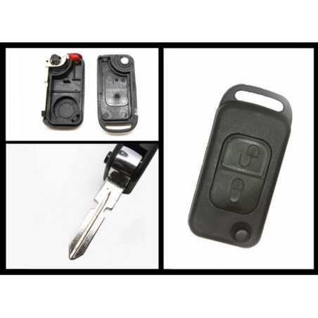 Mercedes Benz 2 Button Flip Key Shell 4 Track | Mercedes Key Case
